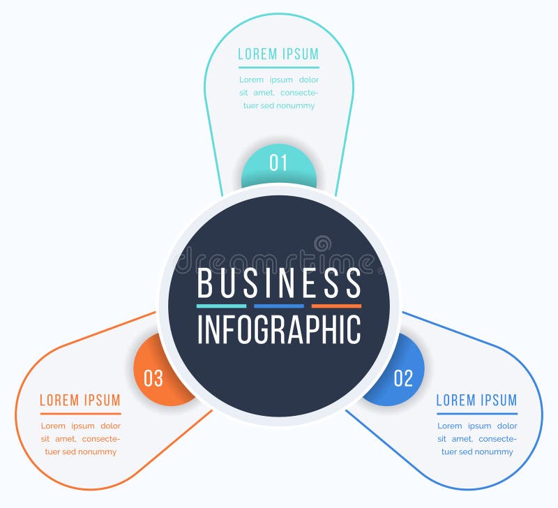 Infographic Design 3 Steps, Objects, Elements or Options Business ...