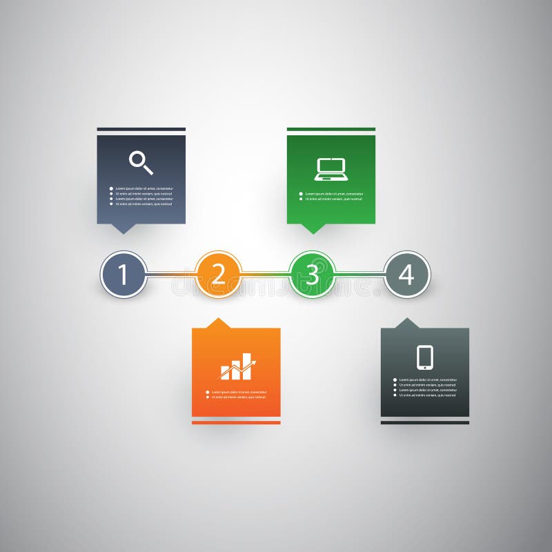 Infographic Design stock vector. Illustration of concept - 43558058