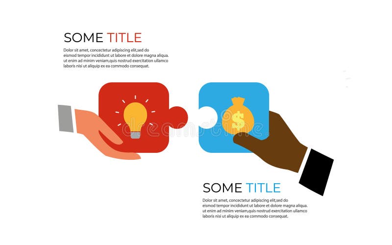 Infographic Design Template. Agreement between Two Traders Stock ...