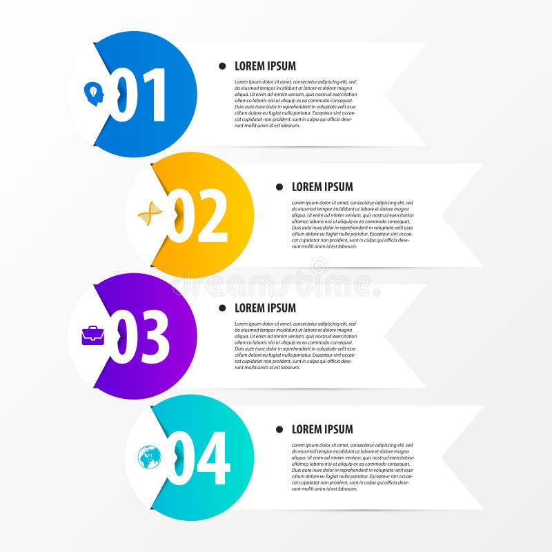 Infographic Design Template. Business Concept with Banners Stock Vector ...