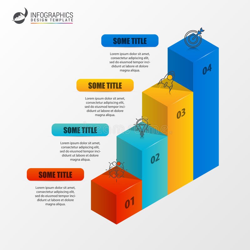 Infographic Design Template. Business Concept with 4 Columns Stock ...