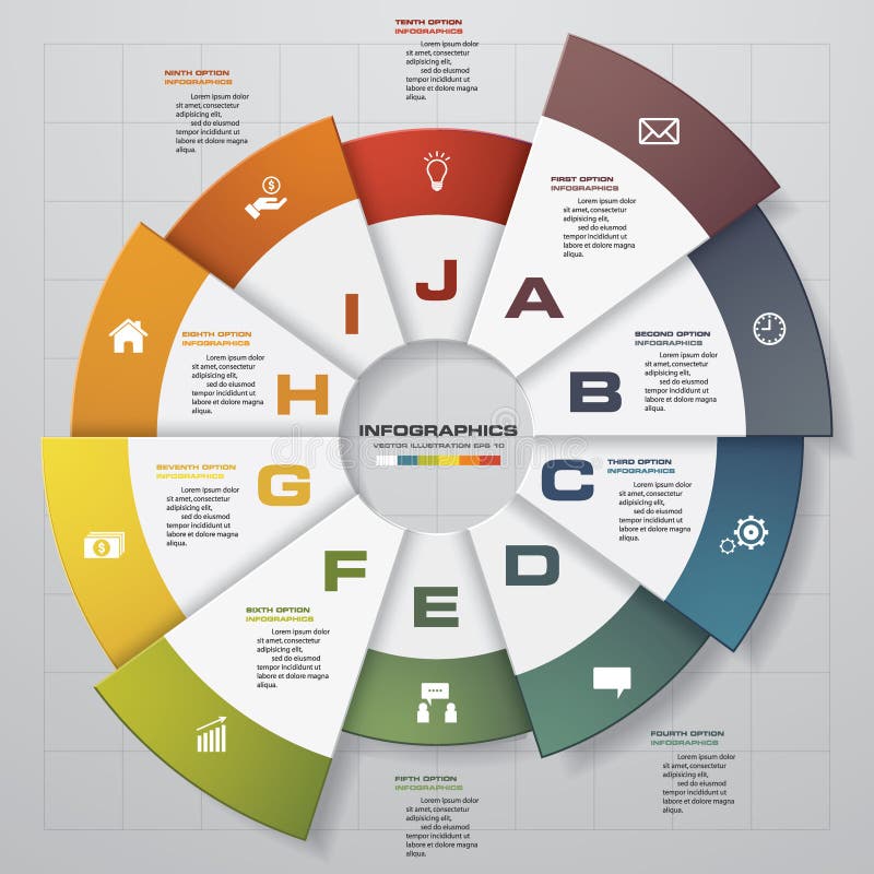 Infographic Design Template and Business Concept with 10 Options, Parts ...