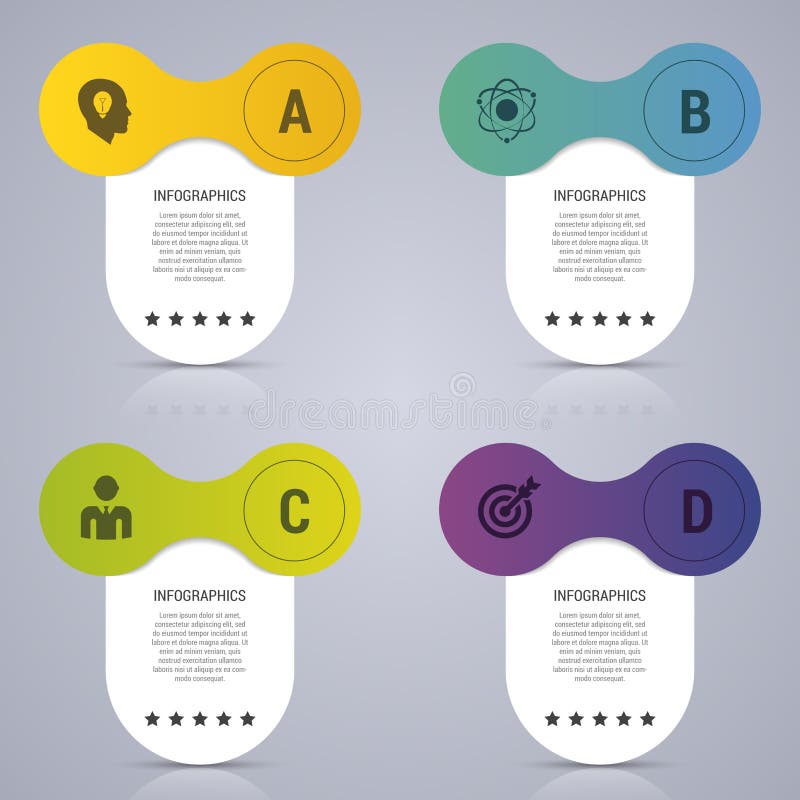 Four Parts Design Template Stock Illustrations – 2,704 Four Parts ...
