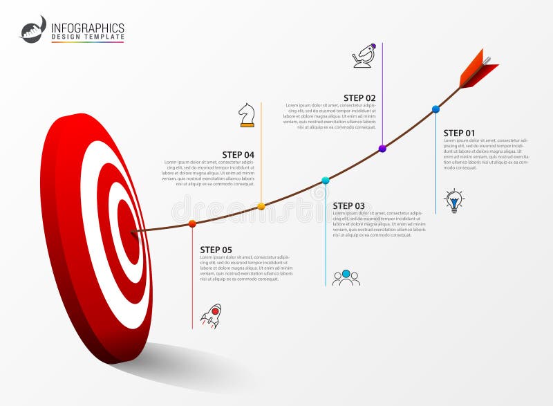 3 Steps Modern Infographic with Green, Purple, Orange, and Blue Color ...