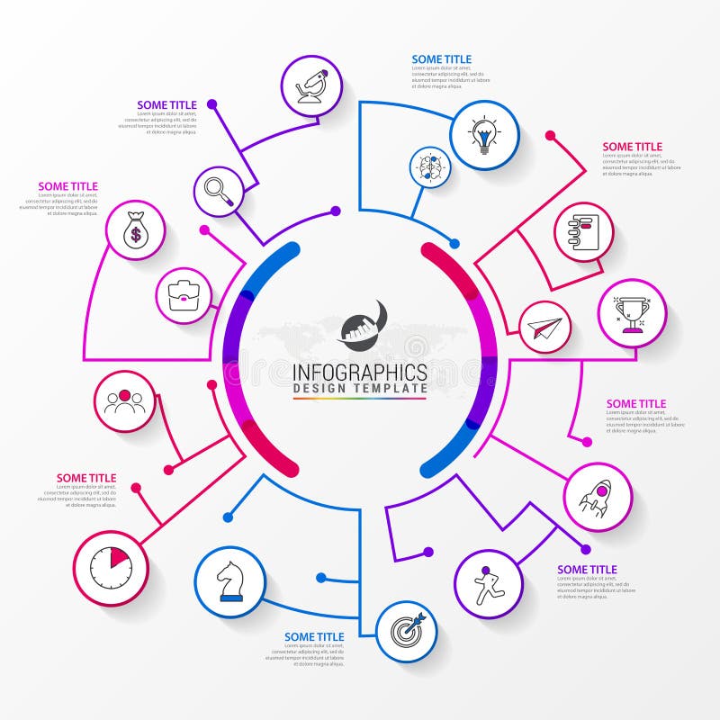 Creative Organization Chart. Infographic Design Template Stock Vector ...