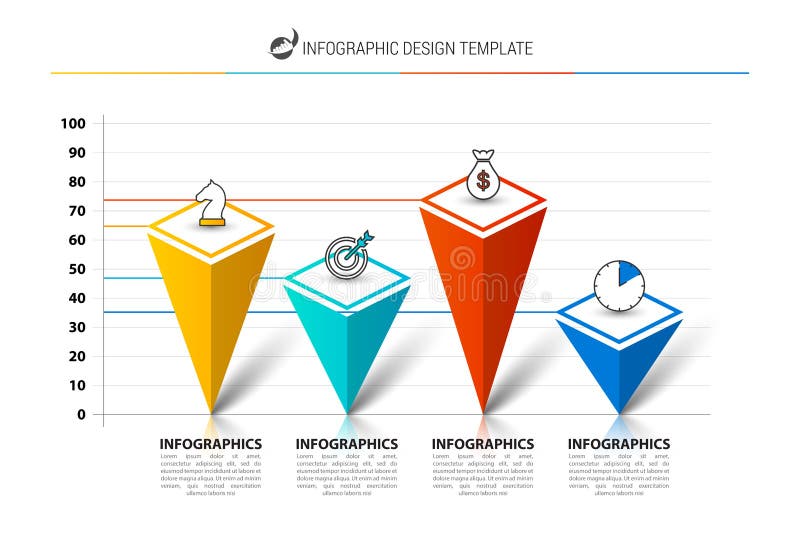 Creative Organization Chart. Infographic Design Template Stock Vector ...