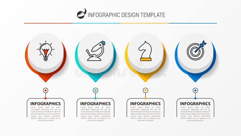 Creative Organization Chart. Infographic Design Template Stock Vector ...