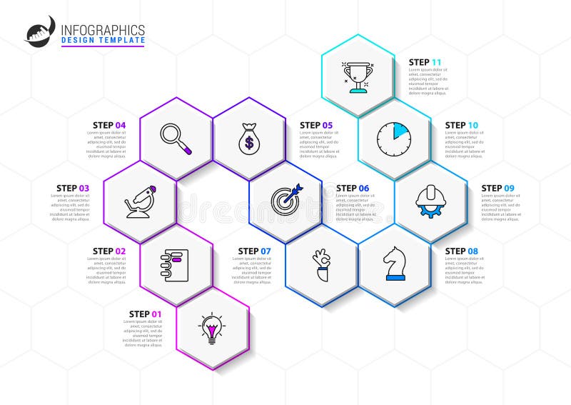 11 Steps Infographic Stock Illustrations – 136 11 Steps Infographic ...