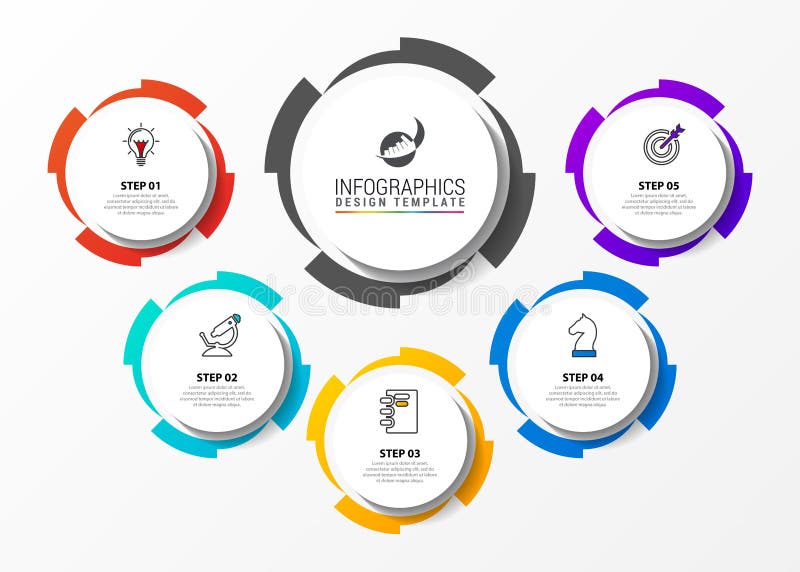 Creative Organization Chart. Infographic Design Template Stock Vector ...