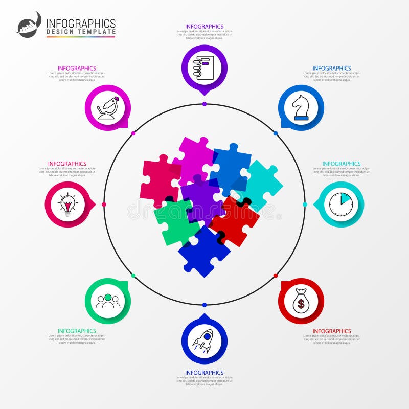 Creative Organization Chart. Infographic Design Template Stock Vector ...
