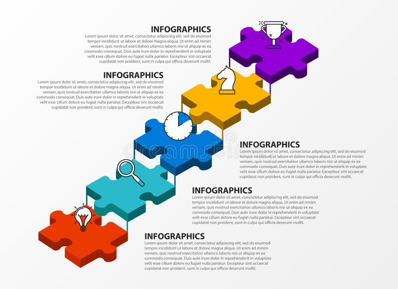 Infographic Design Template. Creative Concept with 5 Steps Stock Vector ...