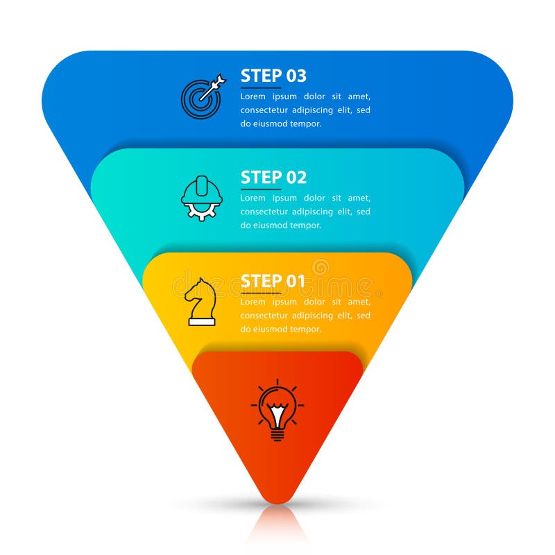 Funnel Illustration Three Steps Stock Illustrations – 29 Funnel ...