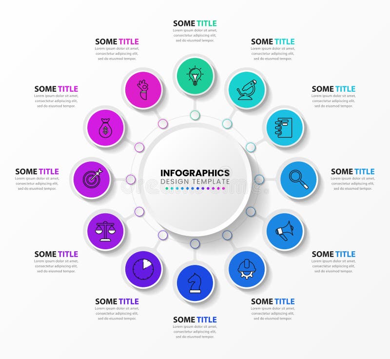 Twelve Part Infographic Stock Illustrations – 78 Twelve Part ...