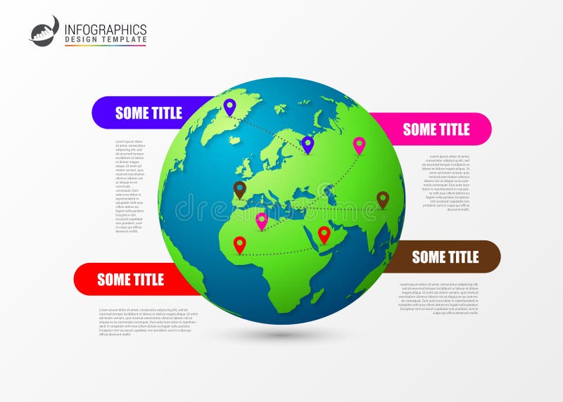 Infographic Design Template. Creative World Concept Stock Vector ...