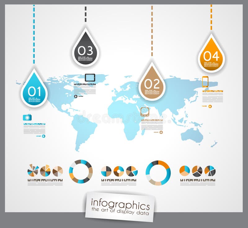 Infographic Design Template - Data Display Stock Vector - Illustration ...