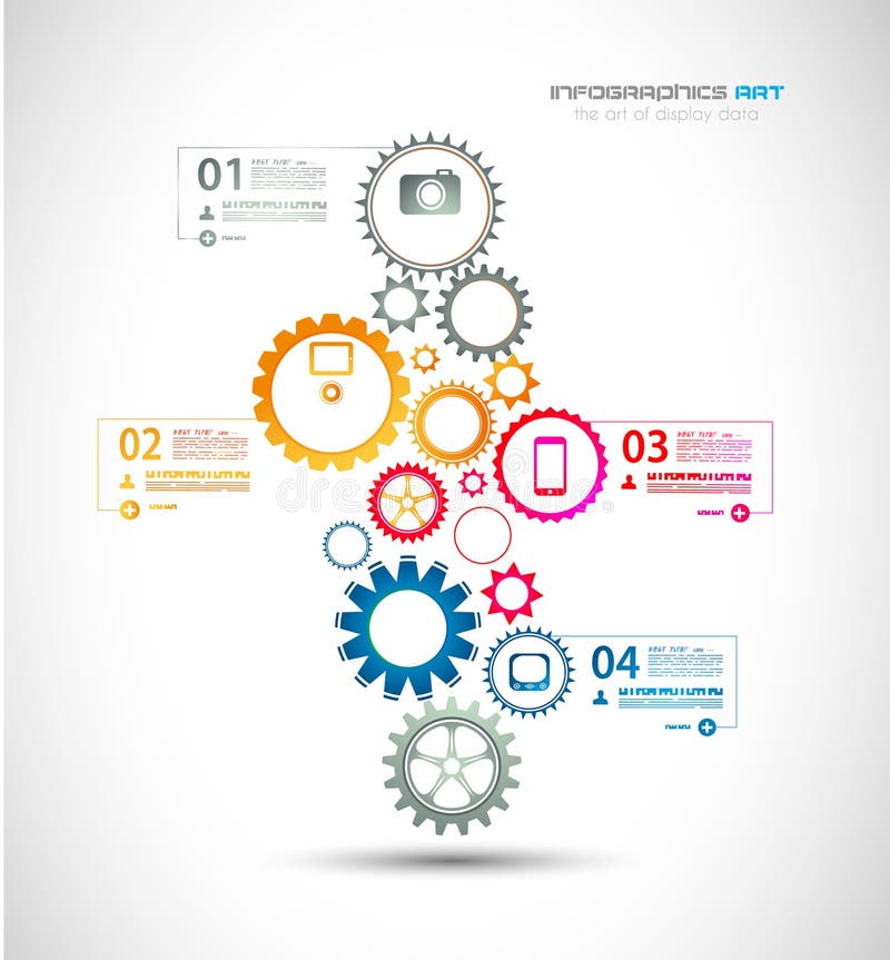 Infographics Design Template Stock Vector - Illustration of message ...