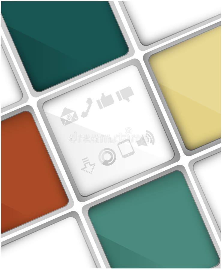 Infographic Design Template Stock Vector - Illustration of card, color ...