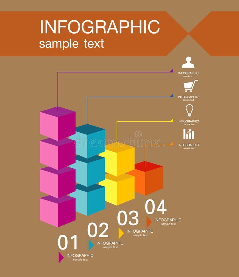 Infographic Design Template with Graphic Elements Set Illustration ...