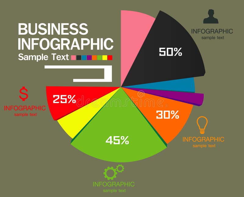 Infographic Design Template with Graphic Elements Set Illustration ...
