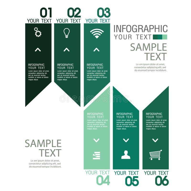 Infographic Design Template with Graphic Elements Set Illustration ...