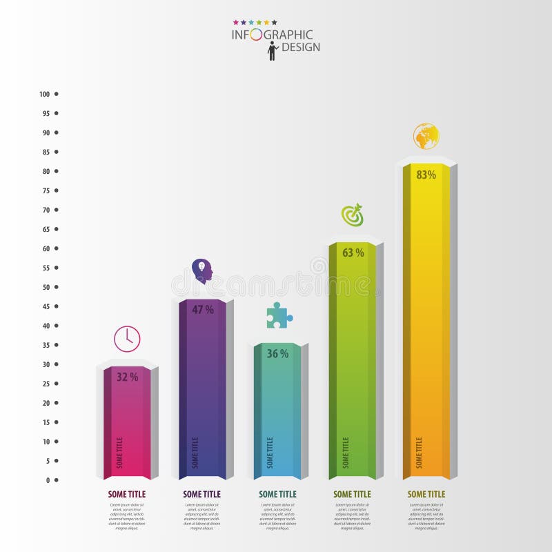 Infographic Design Template. Hexagonal Columns Data Stock Vector ...