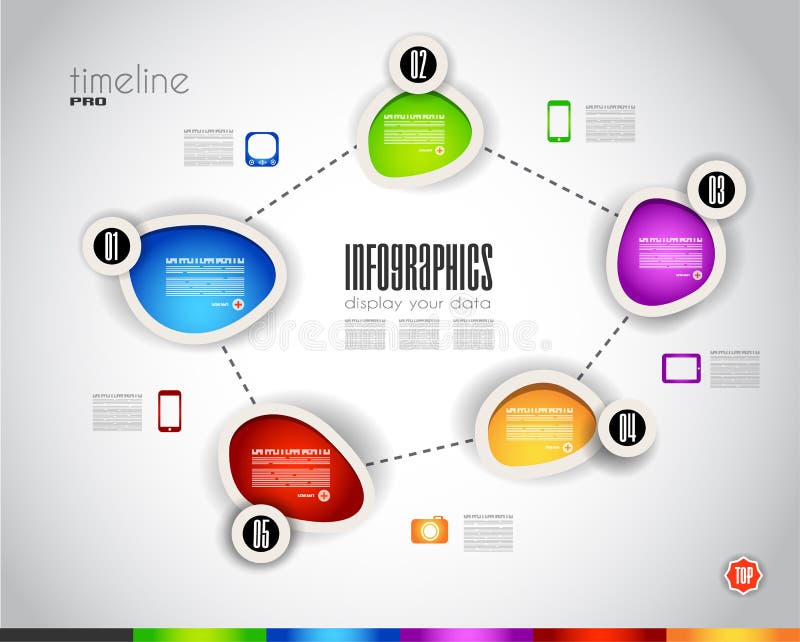 Infographic Design Template. Ideal To Display Information Stock Vector ...