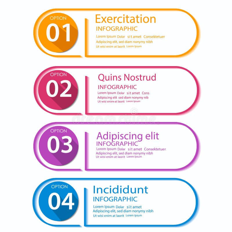 Infographic Design Template with Option or Step for Business ...