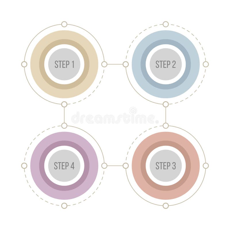 Infographic Design Template with 4 Options, Steps or Parts Stock Vector ...