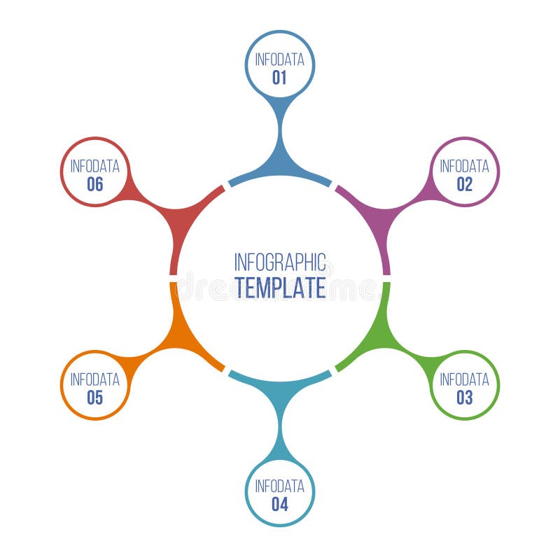Infographic Design Template with 6 Options, Steps or Parts. Vector ...