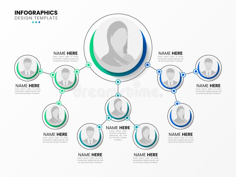 Infographic Design Template. Organization Chart Stock Vector ...