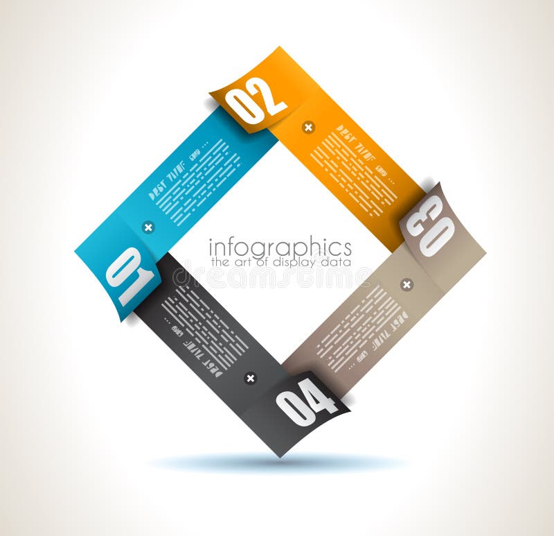 Infographic Design - Original Paper Tags Stock Vector - Illustration of ...