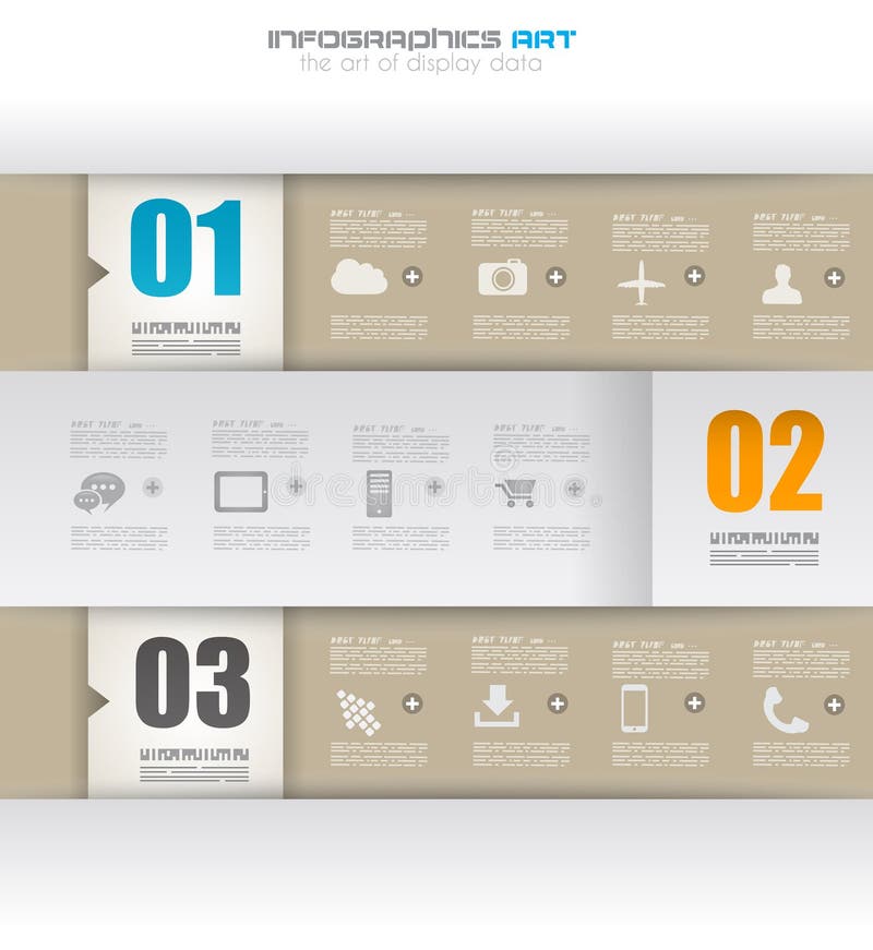 Infographic Design Template With Paper Tags Stock Vector - Illustration ...