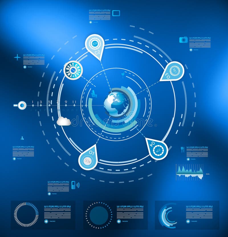 Infographics Set and Information Technology Graphics Stock Vector ...