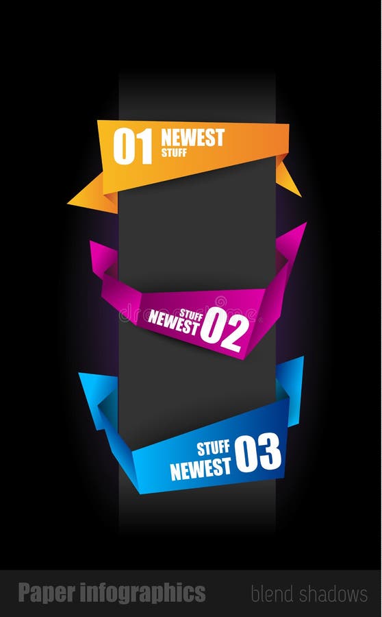 Infographic Design Template with Paper Tags. Stock Vector ...