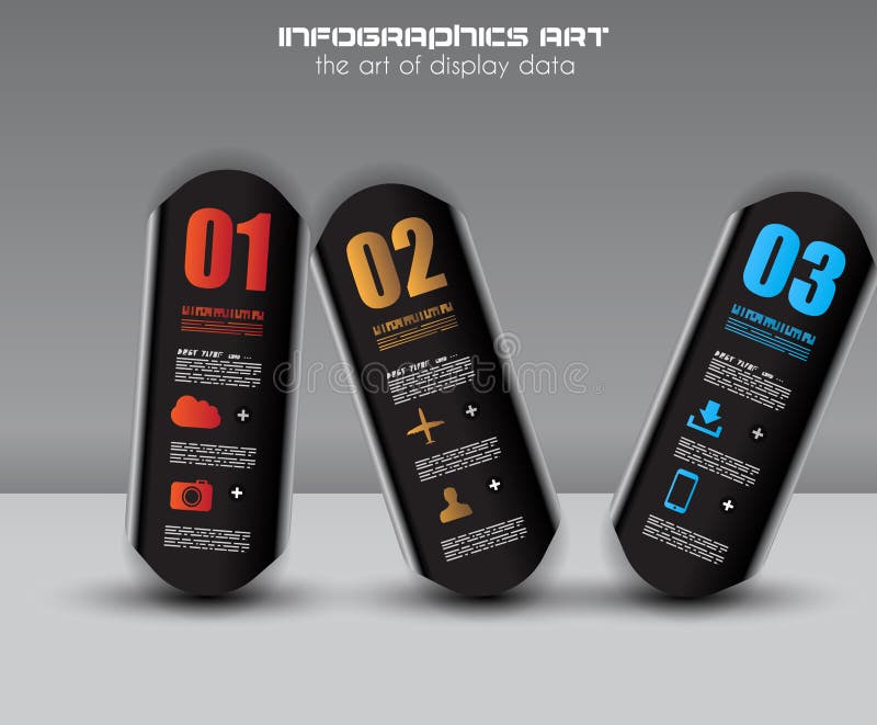 Infographic Design Template with Paper Tags. Stock Vector ...