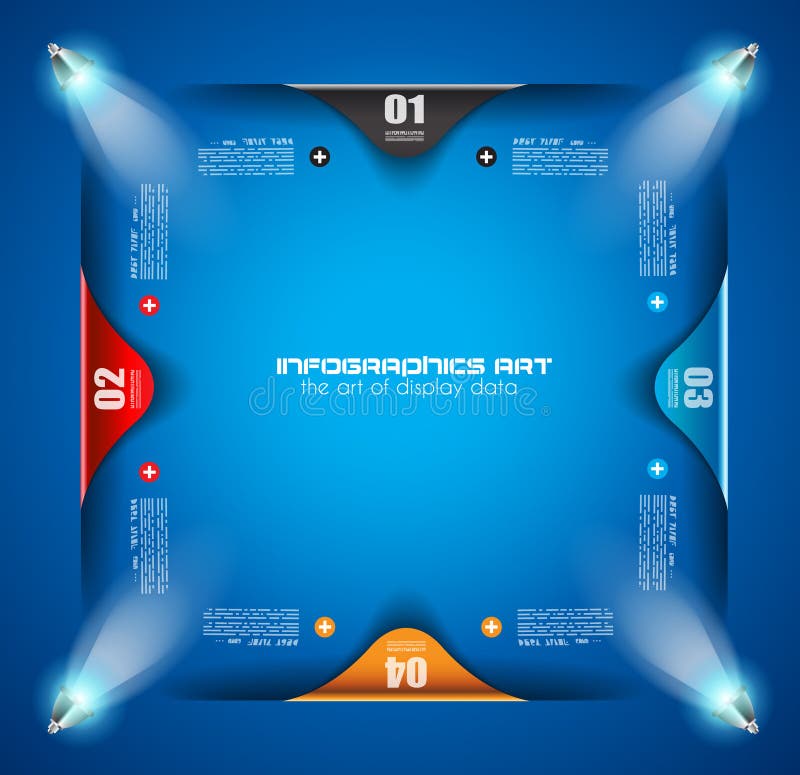 News Related Web Page Infographics Template Stock Vector - Illustration ...