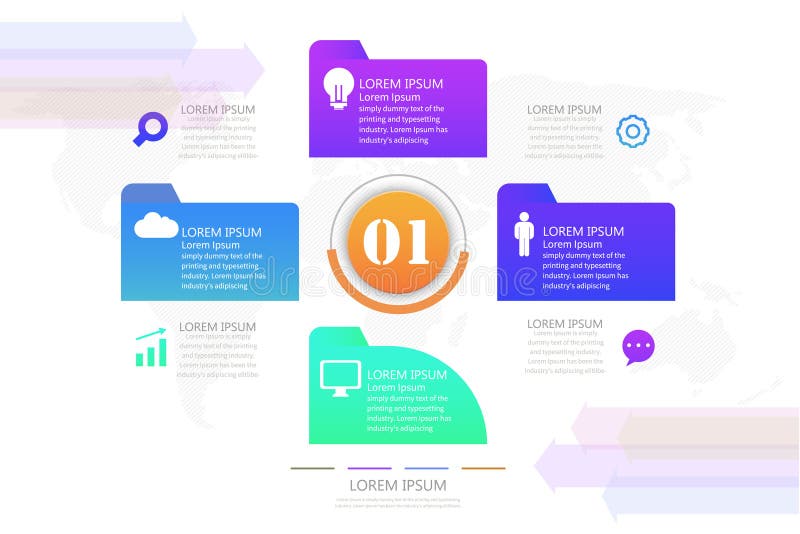 Infographic Design Template with Place for Your Data. Vector ...