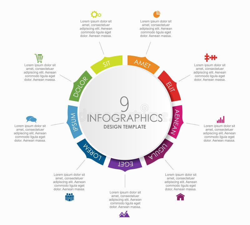 Infographic Design Template with Place for Your Data. Vector ...