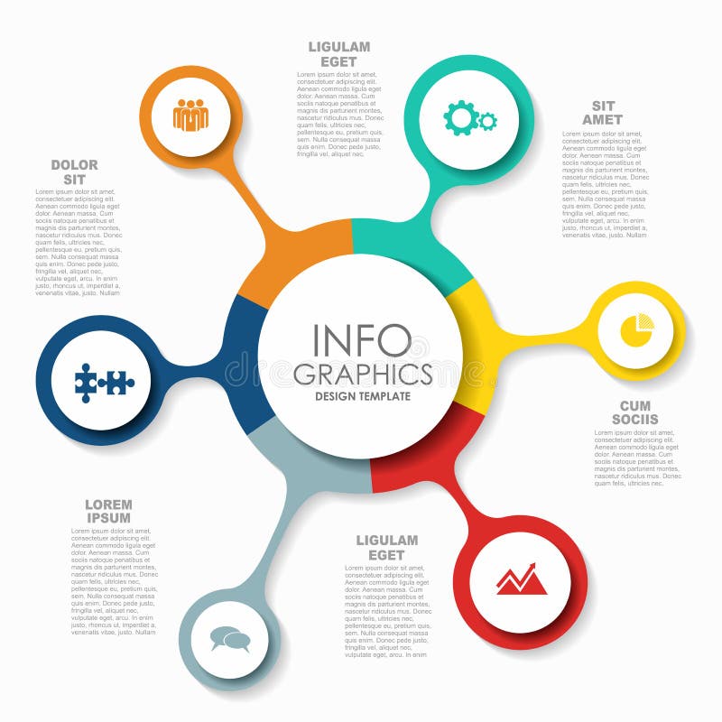 Infographic Design Template with Place for Your Data. Vector ...