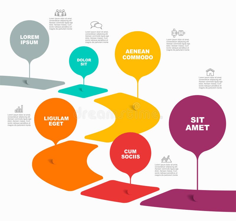 Infographic Design Template with Place for Your Data. Vector ...