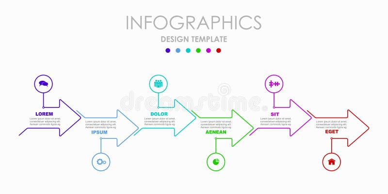 Infographic Design Template with Place for Your Data. Vector ...