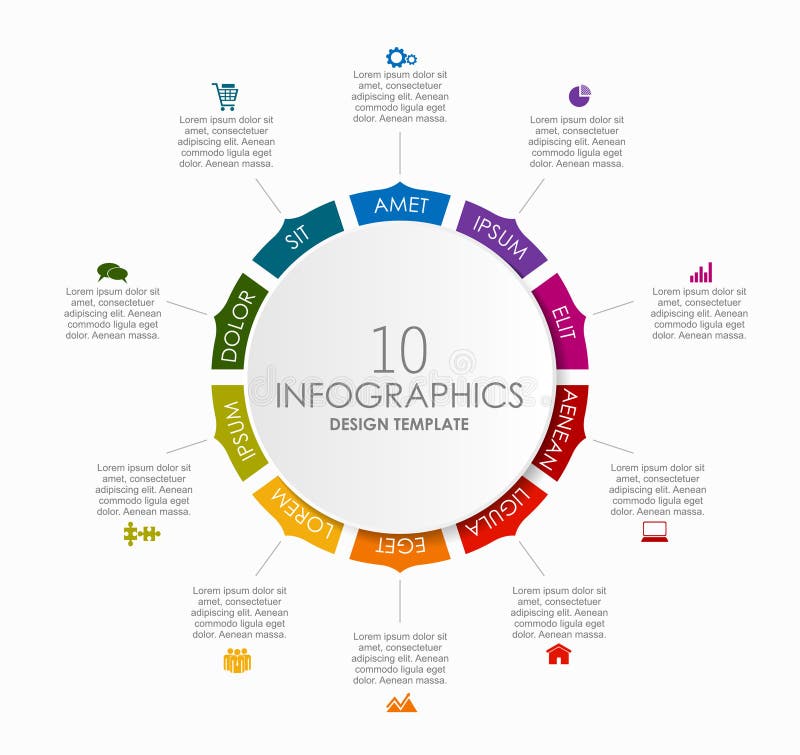Infographic Design Template with Place for Your Data. Vector ...