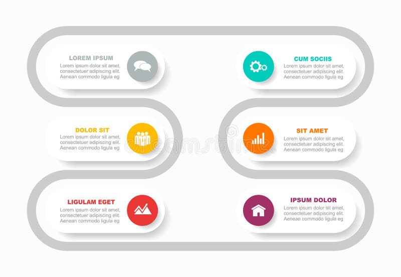 Road Infographic Layout. Vector Illustration. Stock Vector ...