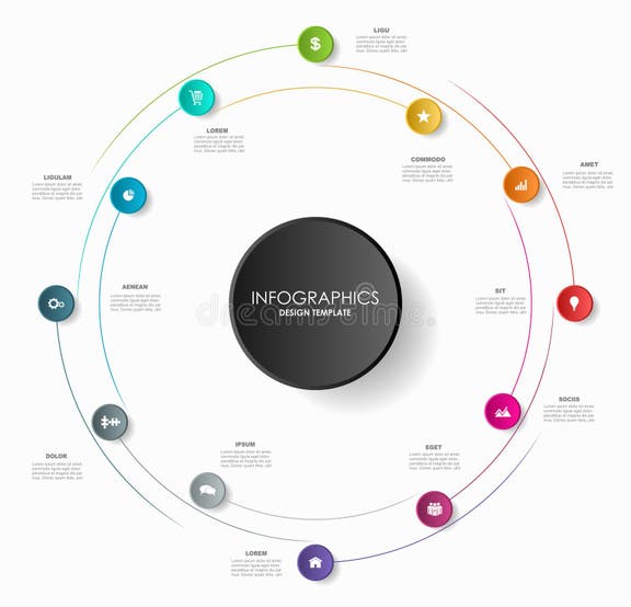 Infographic Design Template with Place for Your Data. Vector ...