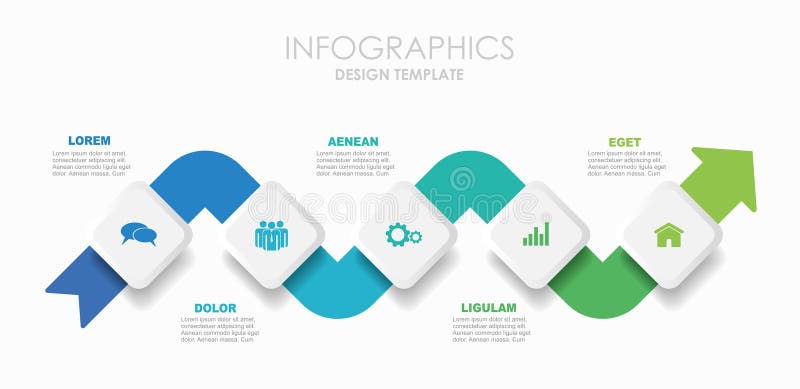 Infographic Design Template with Place for Your Data. Vector ...
