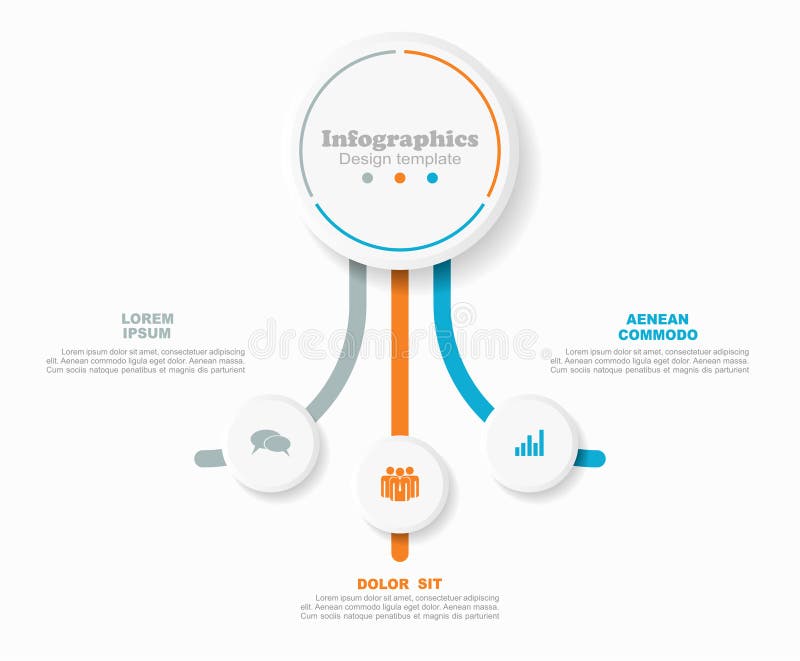 Infographic Design Template with Place for Your Data. Vector Illustration. Stock Vector ...