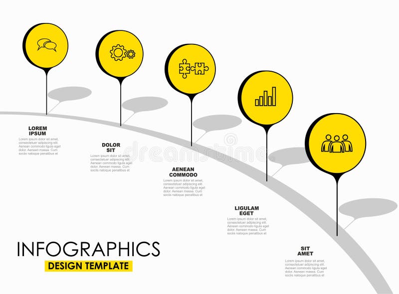 Infographic Design Template with Place for Your Data. Vector ...