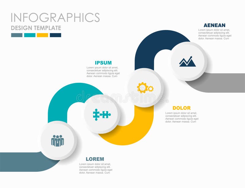 Infographic Design Template with Place for Your Data. Vector ...