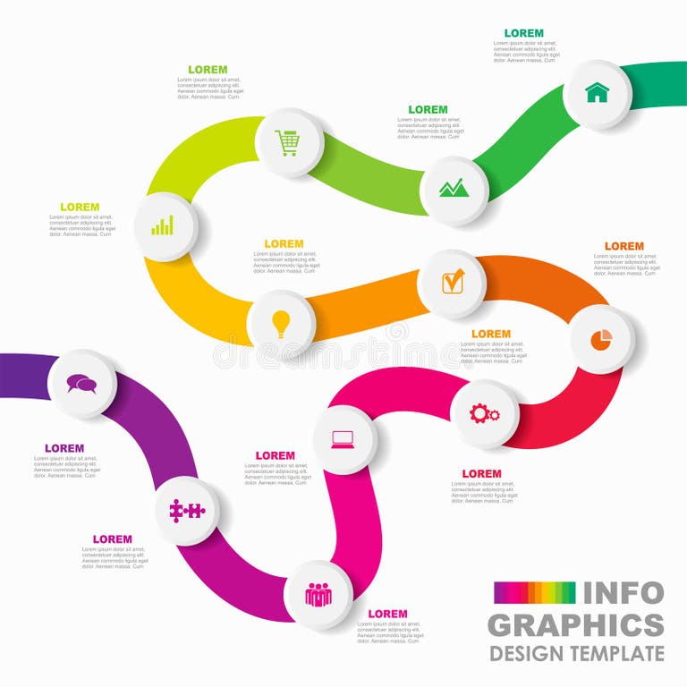 Infographic Design Template with Place for Your Data. Vector ...
