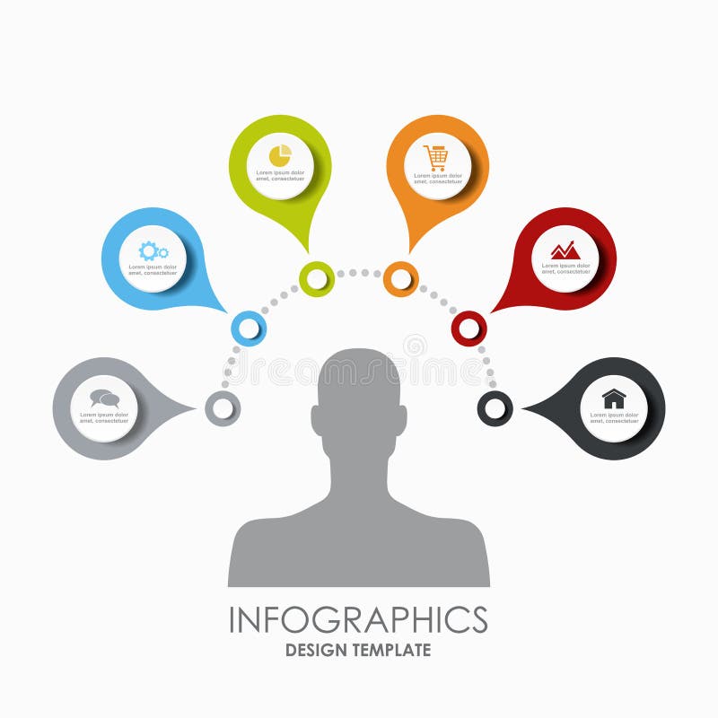 Infographic Design Template with Place for Your Text. Vector ...